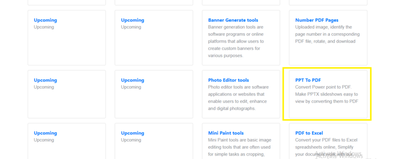 PowerPoint (PPT) to PDF Conversion tools By Wizbrand ? - DevOps Freelancer