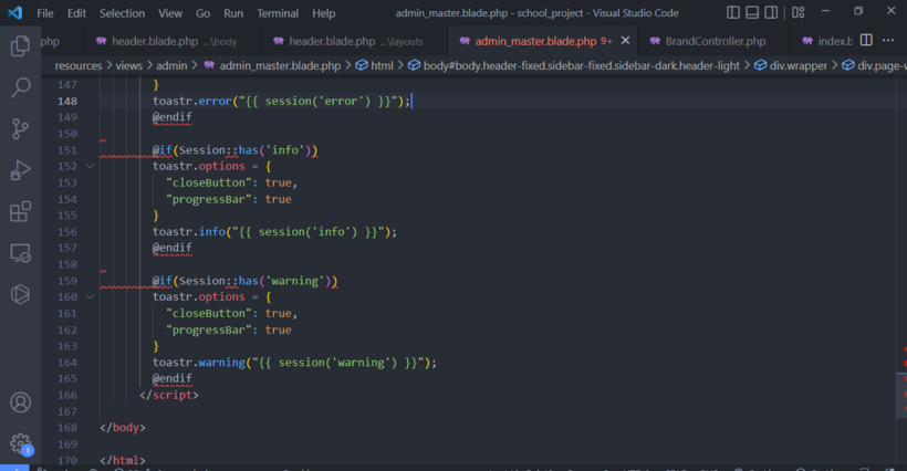 How to Set Toaster notification in Laravel ? - DevOps Freelancer