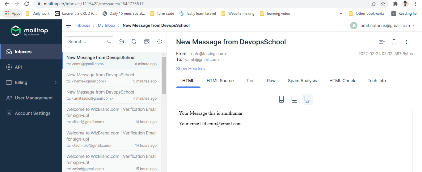 How to use MultiEmail Function in Laravel ? - DevOps Freelancer