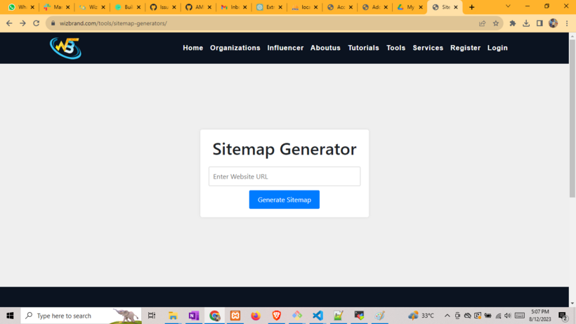 How to use Sitemap Generator tools By WizBrand ? - DevOps Freelancer