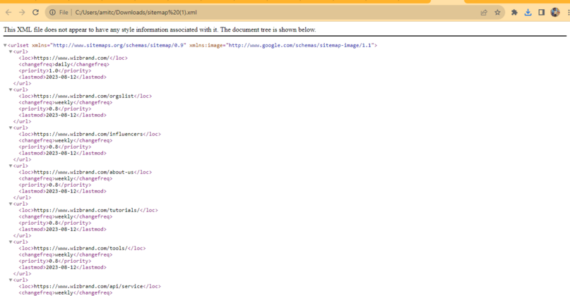 How to use Sitemap Generator tools By WizBrand ? - DevOps Freelancer