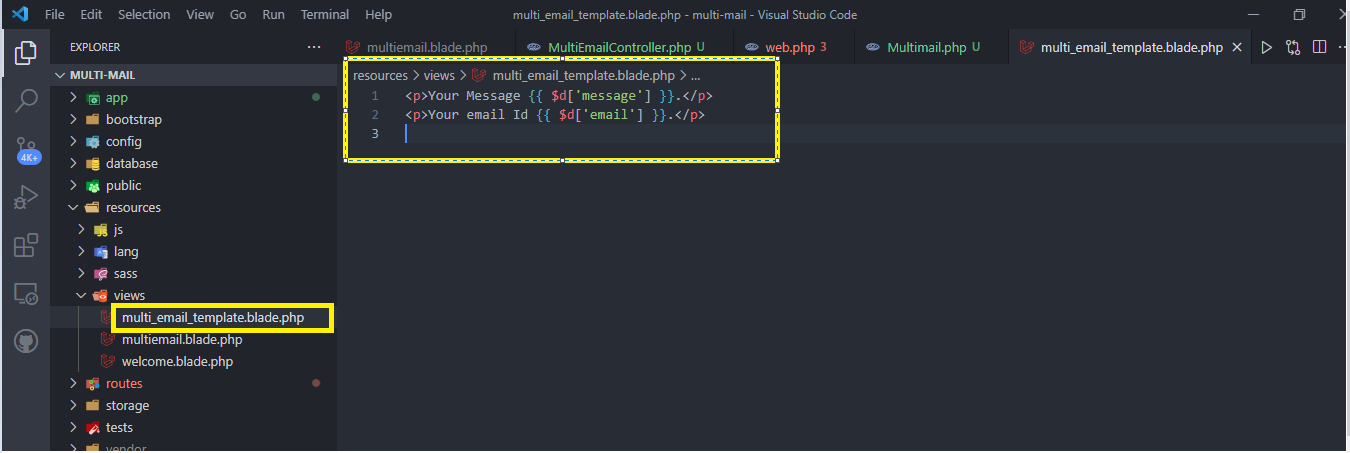 How to use MultiEmail Function in Laravel ? - DevOps Freelancer