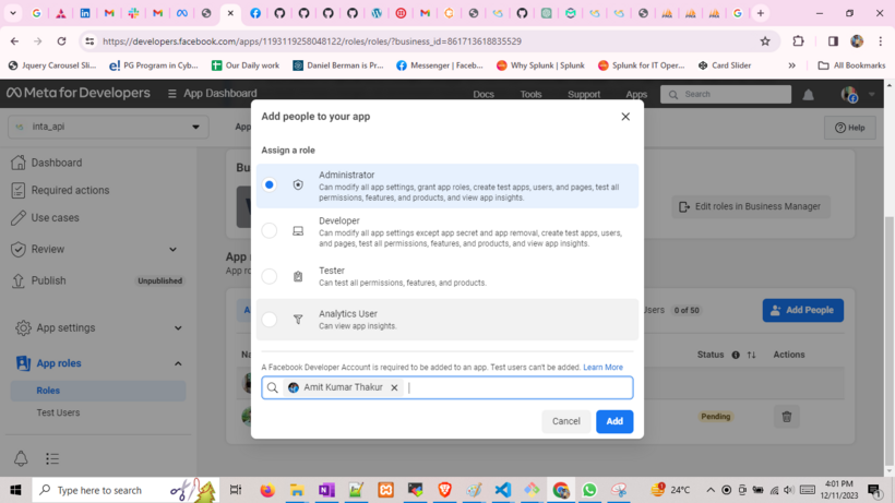 How to give the Access of Facebook Apps? - DevOps Freelancer