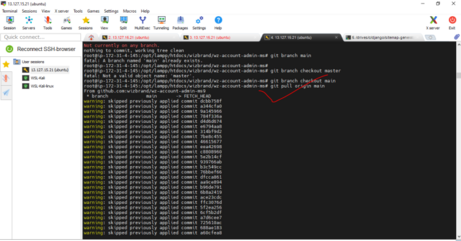 You are not currently on a branch.Please specify which branch you want ...