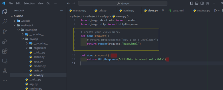 How to Create Route and Page in Django ? - DevOps Freelancer