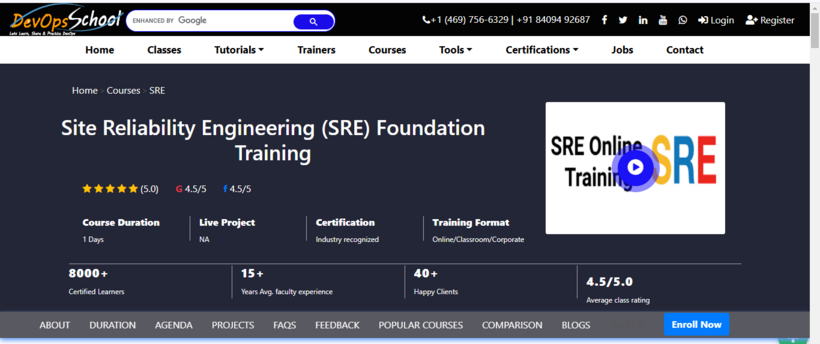 Site Reliability Engineering (SRE) Foundation Certification Manual - DevOps Freelancer